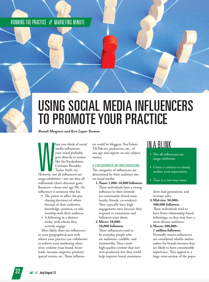 Using Social Media Influencers to Promote Your Practice - Fast Track ...